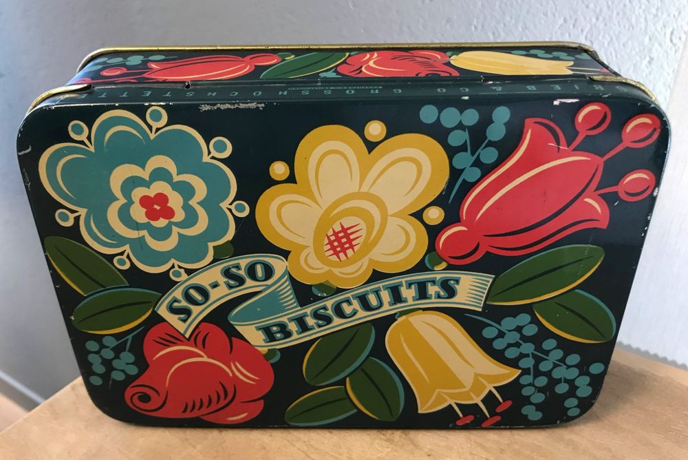 So-So Biscuits - Grieb & Co. Grosshöchstetten alte Blechdose (Gebraucht ...
