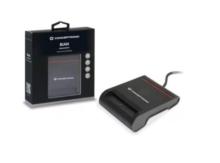 Conceptronic Bian Smart-ID Kartenleser Smart ID Card Reader (Neu und ...
