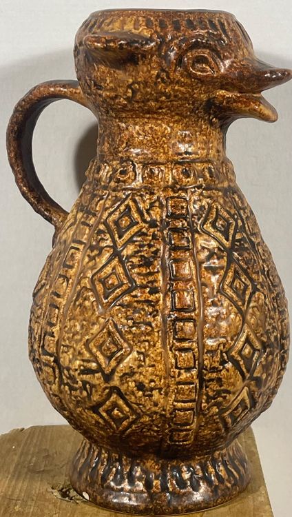 JASBA Zoomorphic Seltener Tierkopf Keramik Krug 70er Jahre (Gebraucht) in Root für CHF 5 – mit ...