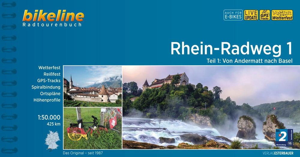 Rhein-Radweg 1 - Ein Original Bikeline Radtourenbuch | Kaufen auf Ricardo