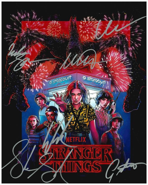 STRANGER THINGS (Cast) - handsigniert (20 x 25 cm) mit COA (Gebraucht ...