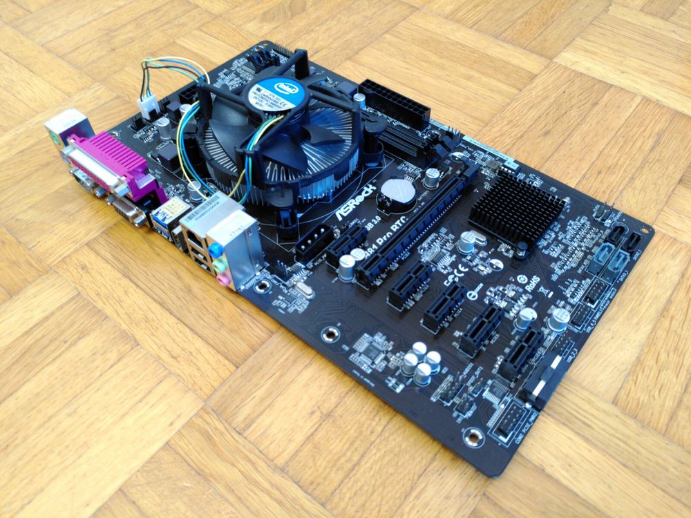 AsRock H81 Pro BTC R2.0 inkl. CPU & Lüfter | Kaufen auf Ricardo