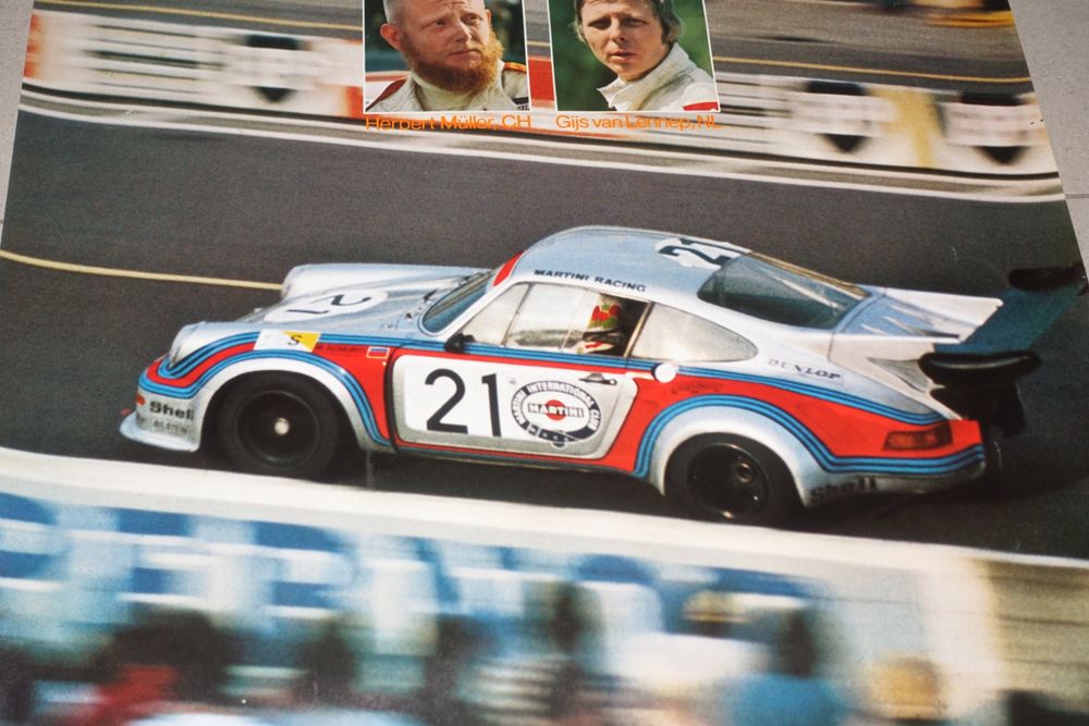 PORSCHE CARRERA TURBO MARTINI HERBERT MULLER POSTER (Defekt) in ...