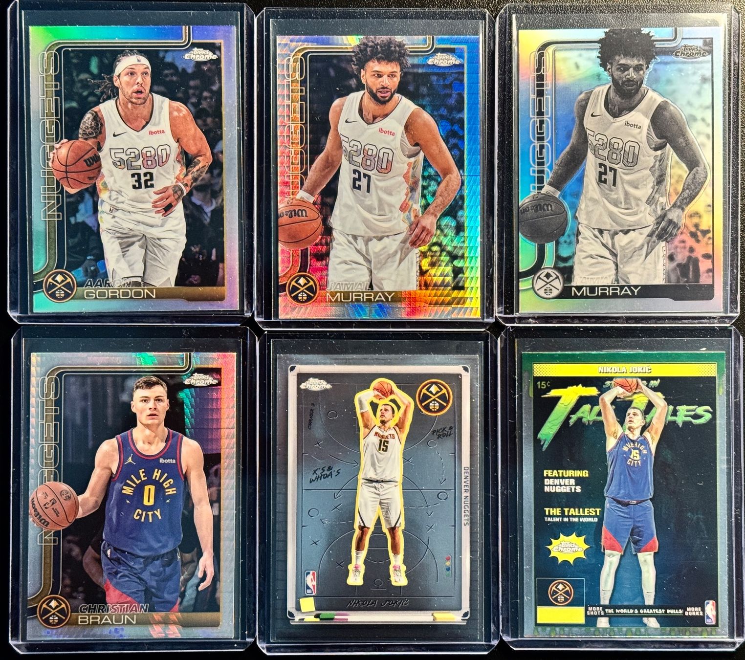 2025-26 Topps Chrome Denver Nuggets Lot (6 Karten) - NBA (Neu (gemäss ...