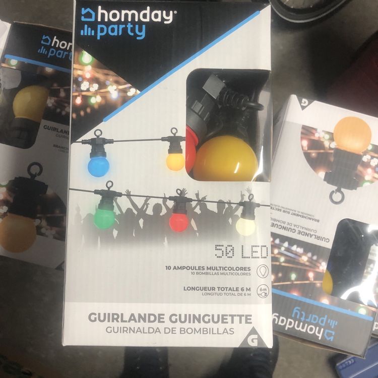 Guirlande Guinguette 50 LED Homday Party, Neuve! 6 mètres (Neu und ...