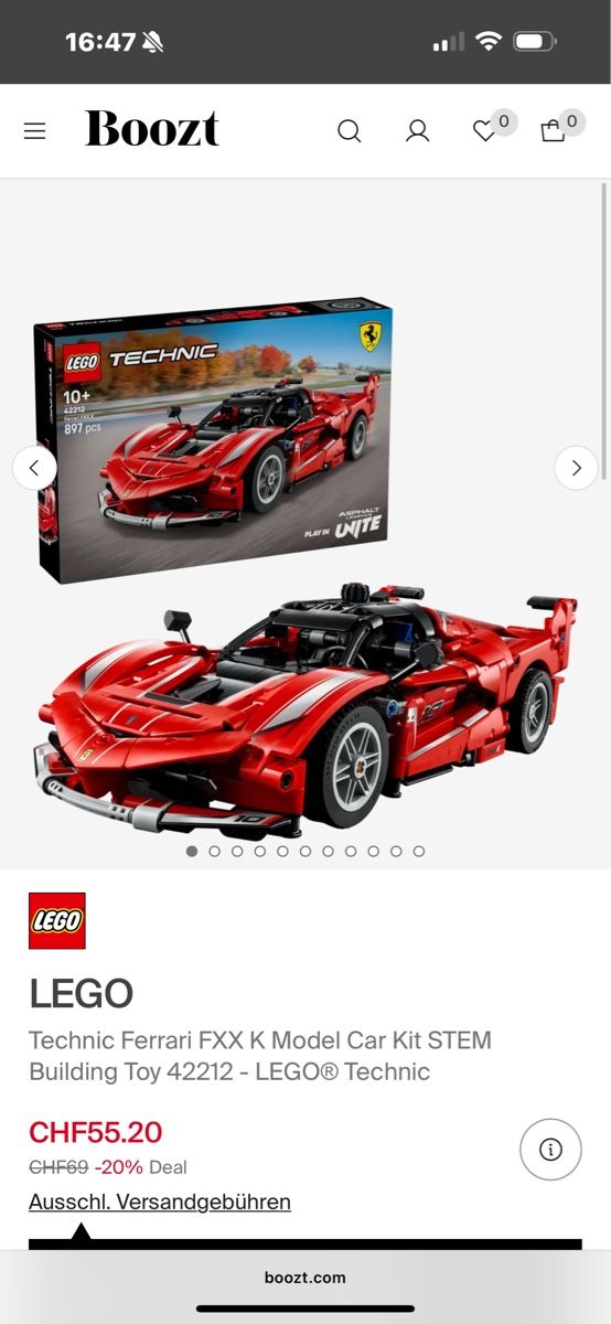 LEGO Technic Ferrari FXX K Model Car Kit STEM (Neu und originalverpackt ...