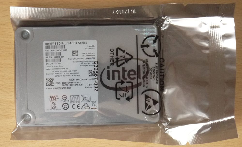Intel SSD Pro 5400s Series, 240 GB, 2.5" (Gebraucht) in Thayngen für ...
