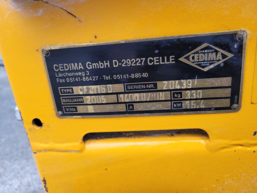Fugenschneider Diamant CEDIMA Diesel (Gebraucht) in Rupperswil für CHF 1110 – nur Abholung auf ...