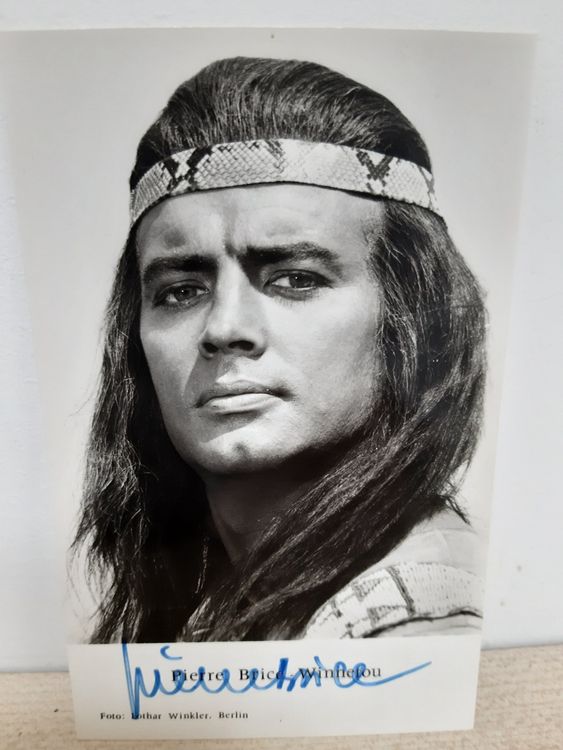 Autogrammkarte Pierre Brice Winnetou persönliche Anschrift (Neu (gemäss Beschreibung)) in ...