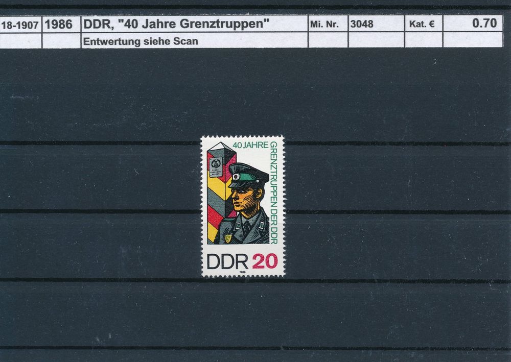 1986 DDR, 40 Jahre Grenztruppen | Kaufen auf Ricardo