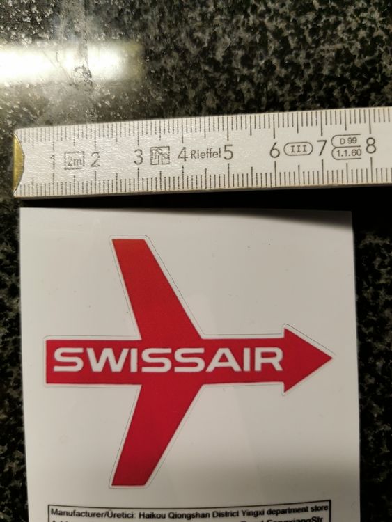 Swissair Sticker - Neu Logo ist aus den 70er Jahren (Neu und ...