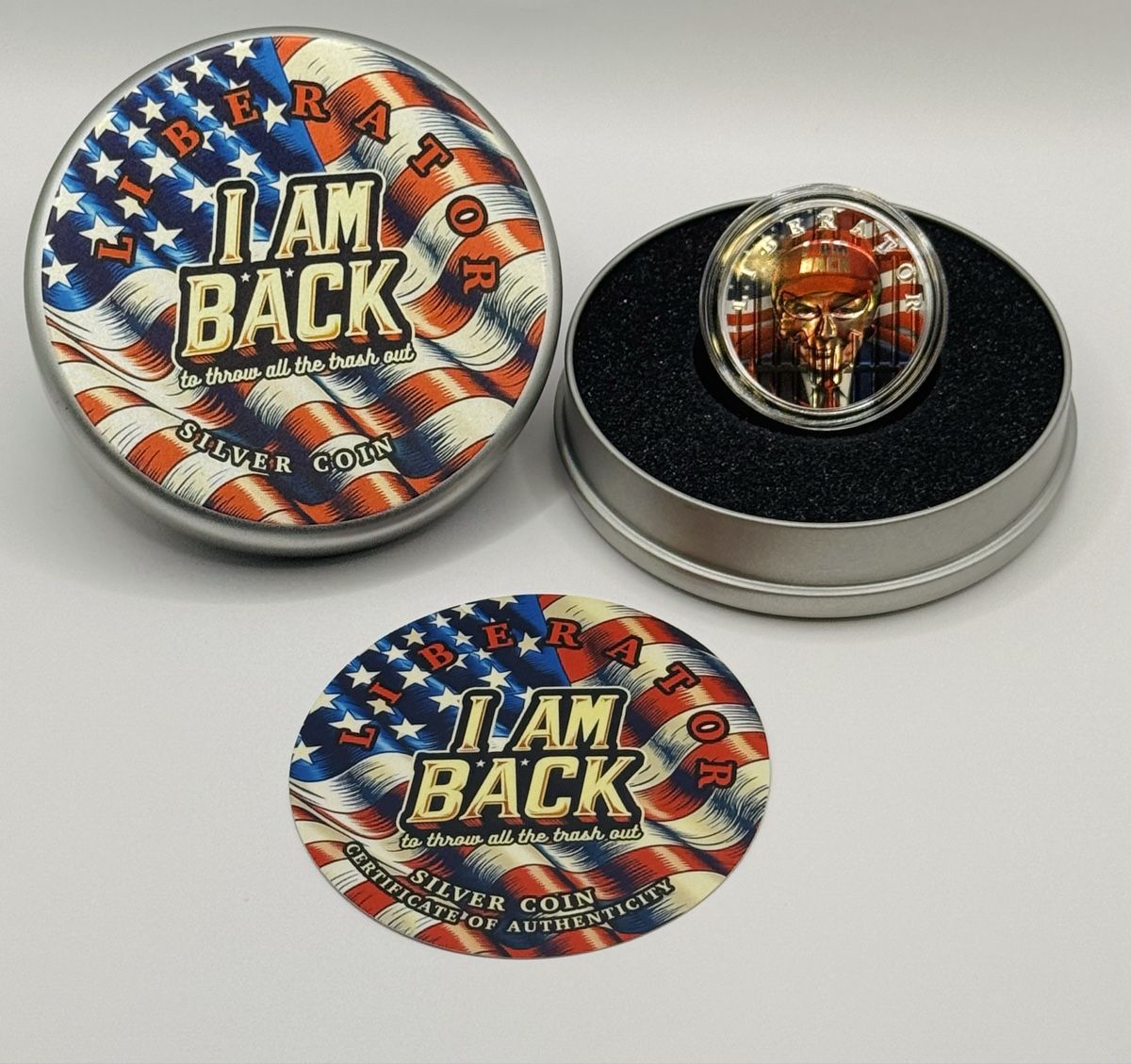 Dark Side 2022 - Soul Liberator Trump “I’m Back” 1 Oz Silber (Neu ...