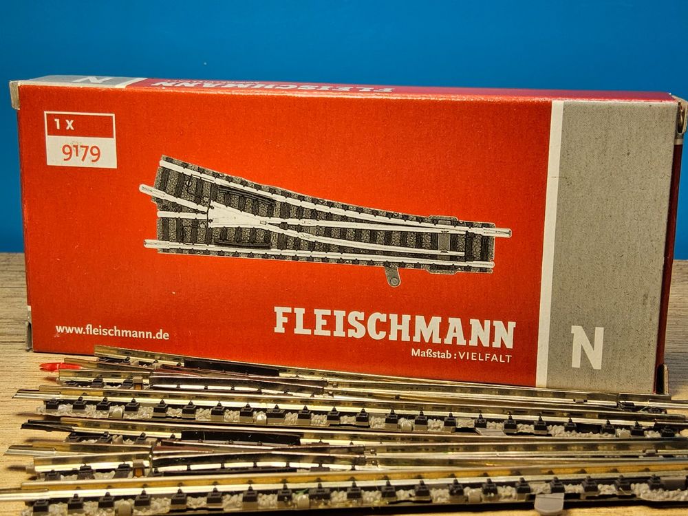 Fleischmann 9179 _ 2 x Handweiche _ rechts _ Spur N (Gebraucht) in ...