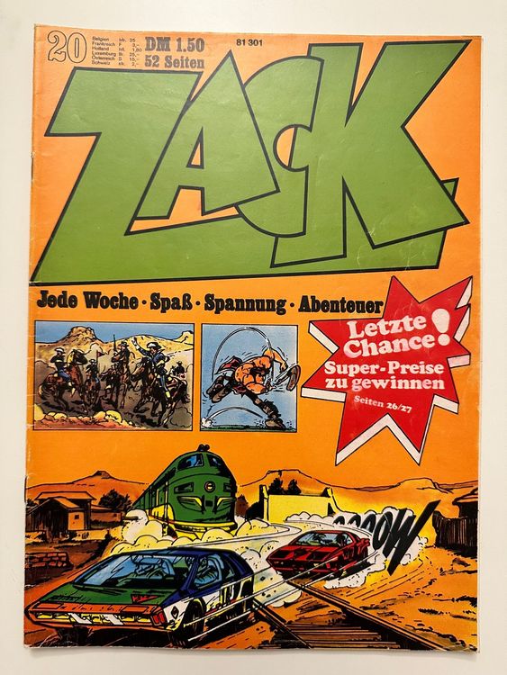 Rarität Zack Comics 20 von 1972 | Kaufen auf Ricardo