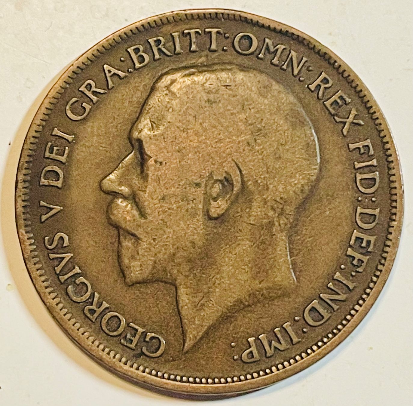 1 Penny, 1919, Georg V, Grossbritannien, Top Zustand! VG-10 (Gebraucht ...