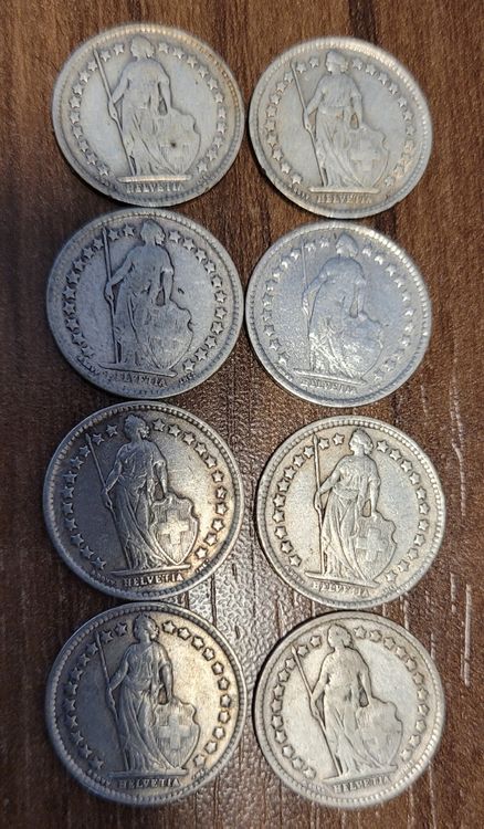 alte 50 Rappen Münzen in Silber für Sammler. (Gebraucht) in Sierre für CHF 10 – mit Lieferung ...