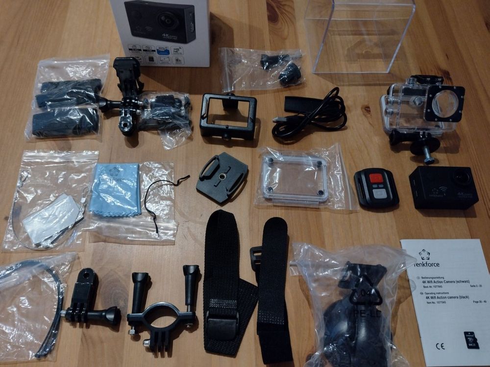 Renkforce Actioncam 4K inkl. 64Gb SD & wasserfestes Gehäuse (Gebraucht ...