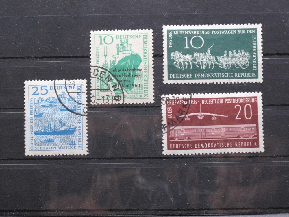 DDR 1958 Tag der Briefmarke / Rostock Hafen gest. | Kaufen auf Ricardo