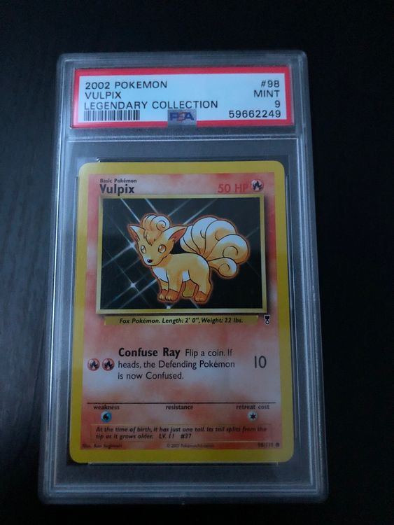 VULPIX 98 - MINT PSA 9 - 2002 LEGENDARY COLLECTION POKEMON (Neu (gemäss ...