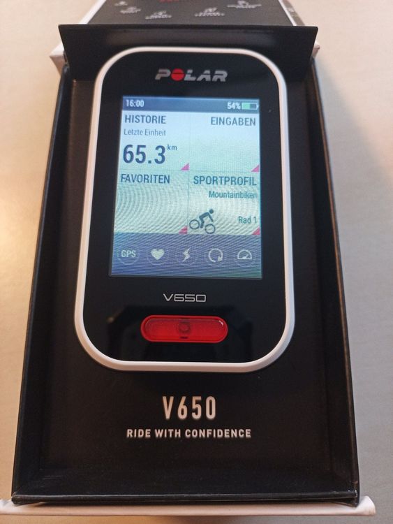 Polar V650 GPS Computer Fahrradcomputer mit Touch Neuwertig! (Neu (gemäss Beschreibung)) in ...