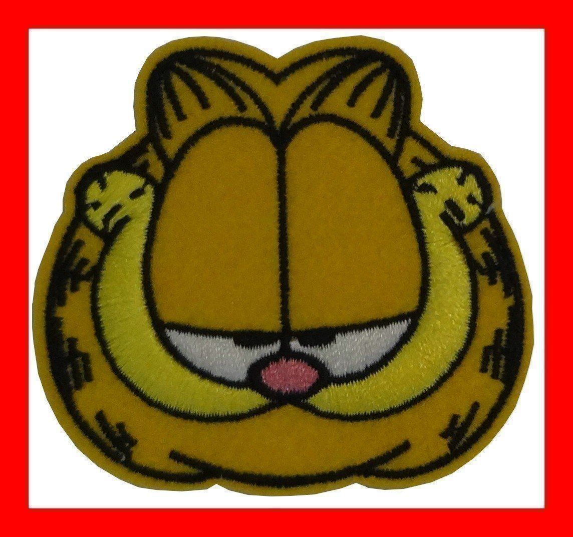 Garfield Aufnäher Badge Aufbügler Katze Lasagne Comic Film (Neu und ...