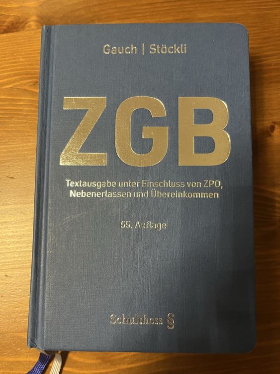 ZGB Gauch | Stöckli 55. Auflage - die Neuste (Neu (gemäss Beschreibung ...