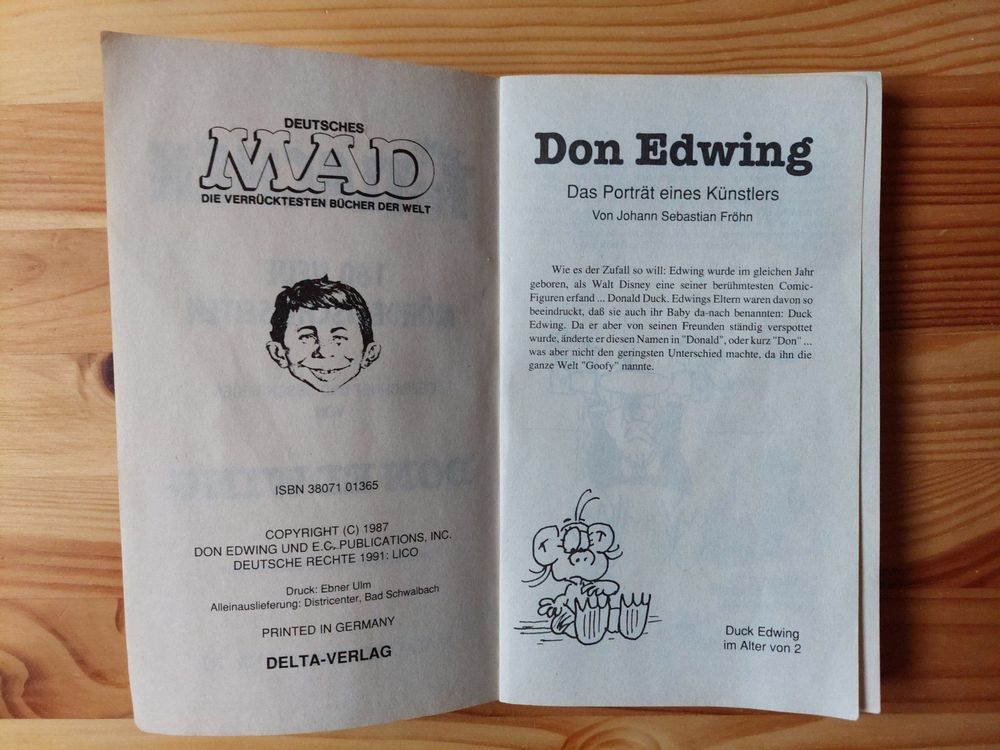 Comic Mad Don Edwing Zum Totlachen 1987 (Gebraucht) in Schwändi GL für ...