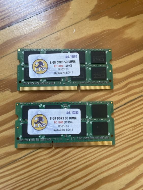 16GB (2x8GB) DDR3 SO-DIMM Laptop RAM (Gebraucht) in Basel für CHF 25 ...