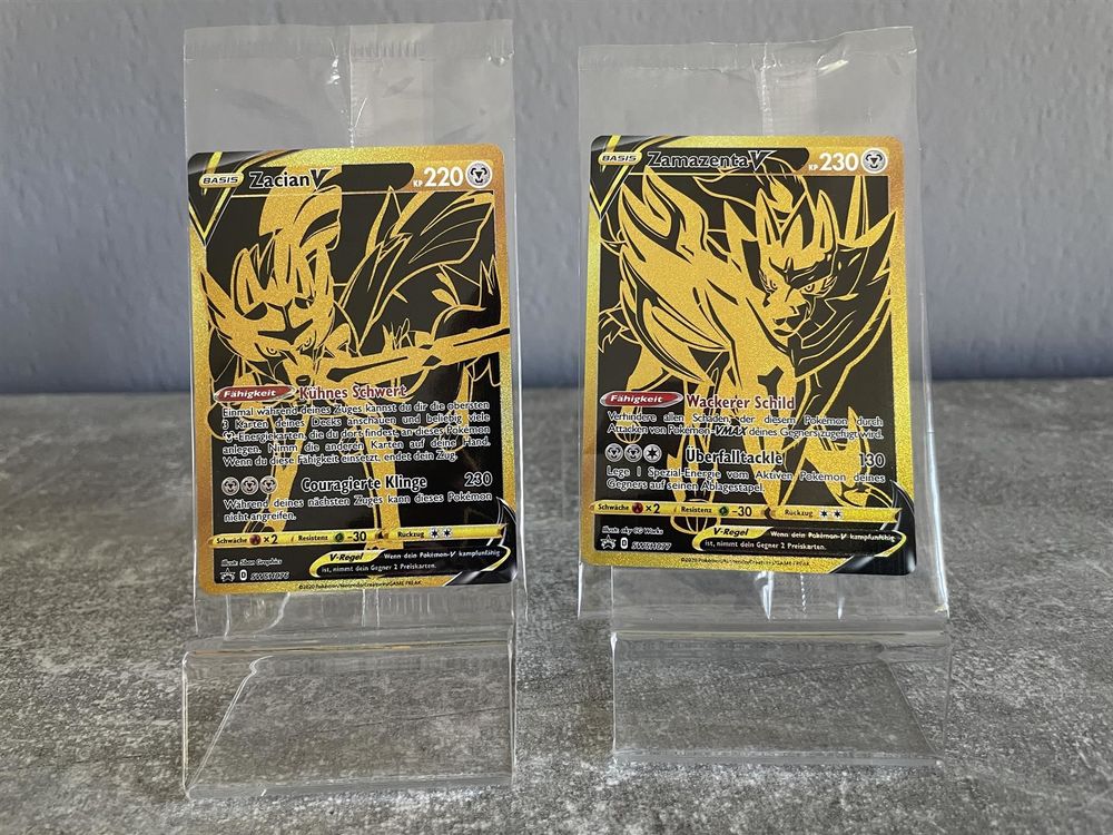 Zacian & Zamazenta GOLD / DE ab CHF 1.- (Neu und originalverpackt) in ...