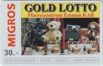 Migros Geschenkkarte (Gebraucht leer) GOLD LOTTO (Gebraucht) in Luzern ...