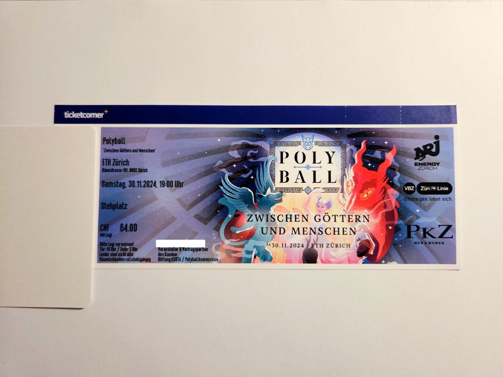 Polyball Ticket 2024 (mit Legi) - 1x (Neu und originalverpackt) in Luzern für CHF 125 – mit ...