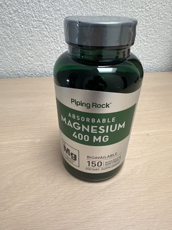 Magnesium Piping Rock 400mg 150 Softgels - Neu! (Neu und ...