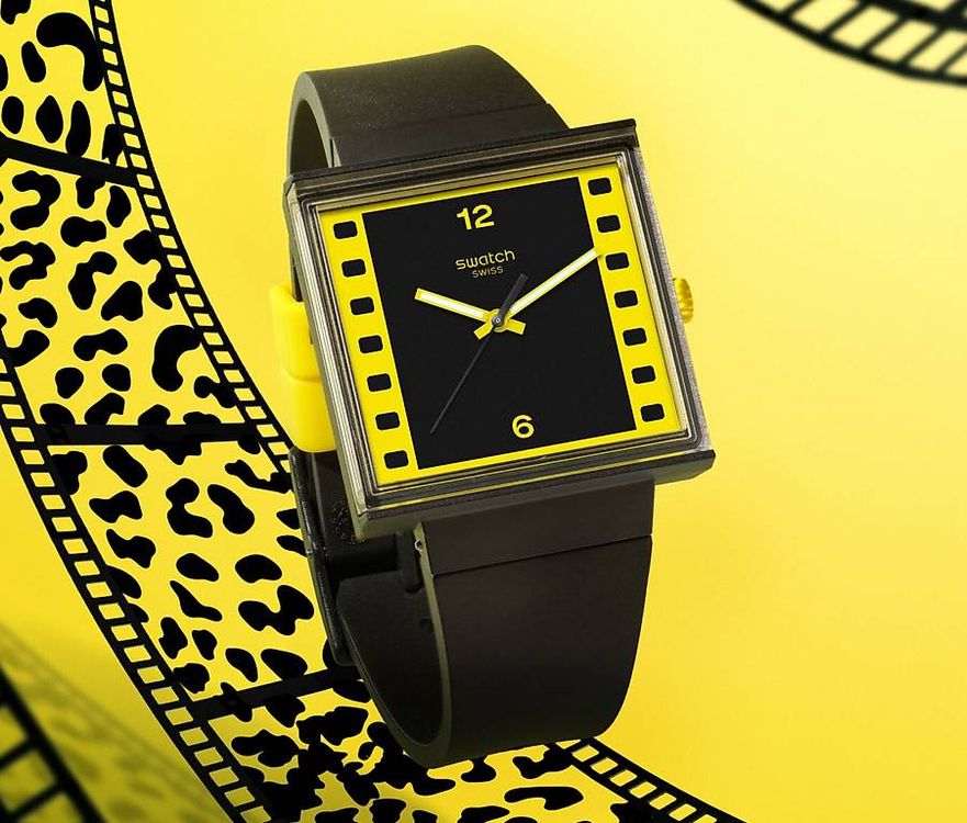 Montre Swatch carrée What if... Locarno77 édition limitée (Neu und ...