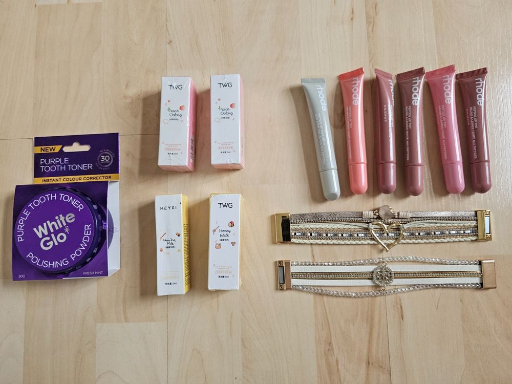 Rhode Peptide Lip Tints, Lip Oil, White Glo & Armbänder (Neu (gemäss ...