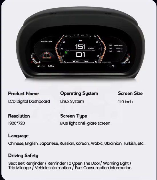 BMW E90 DIGITAL LCD DASHBOARD / DIGITAL TACHO / NEW / NUOVO | Kaufen ...