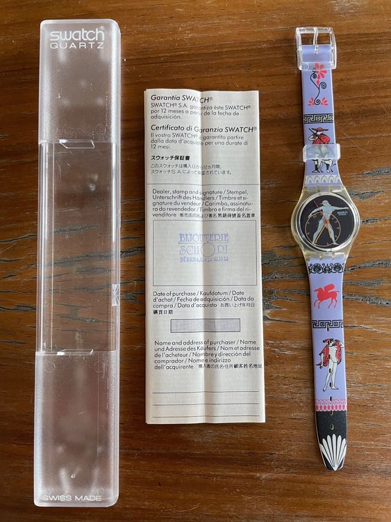 Swatch Gent Discobolus (GK141), 1992, neu (Neu und originalverpackt) in ...