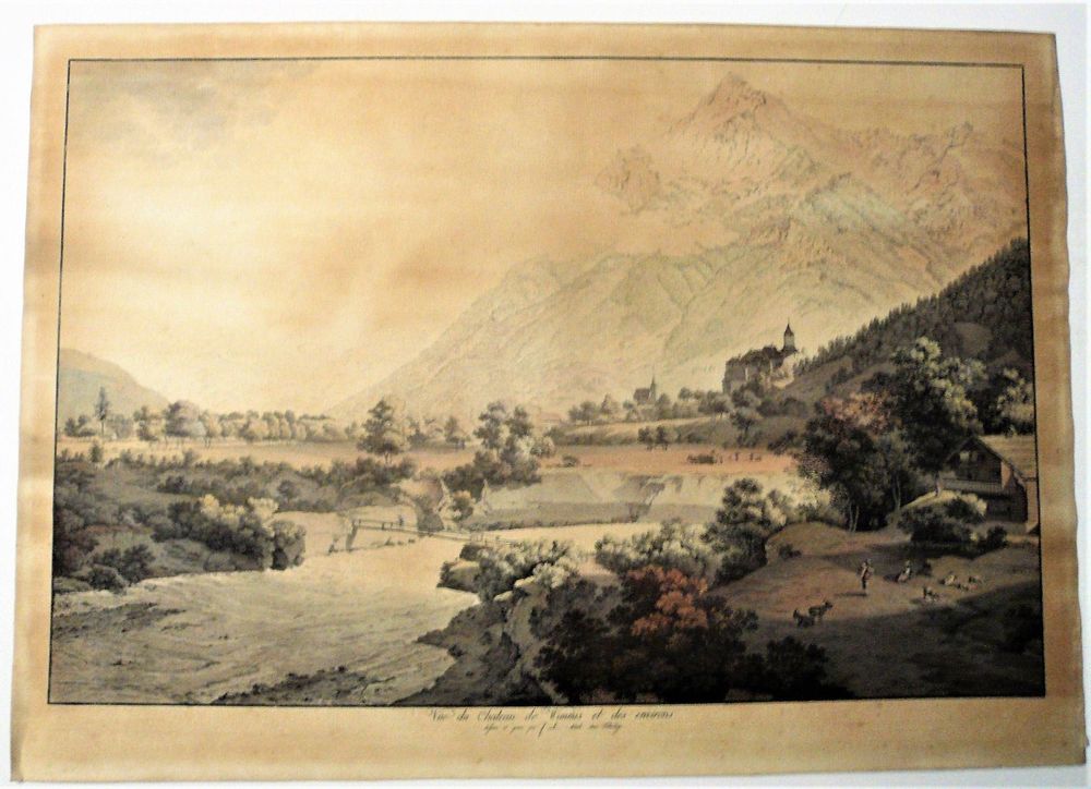 antiker STich von ABERLI, SCHloss WIMMIS | Kaufen auf Ricardo