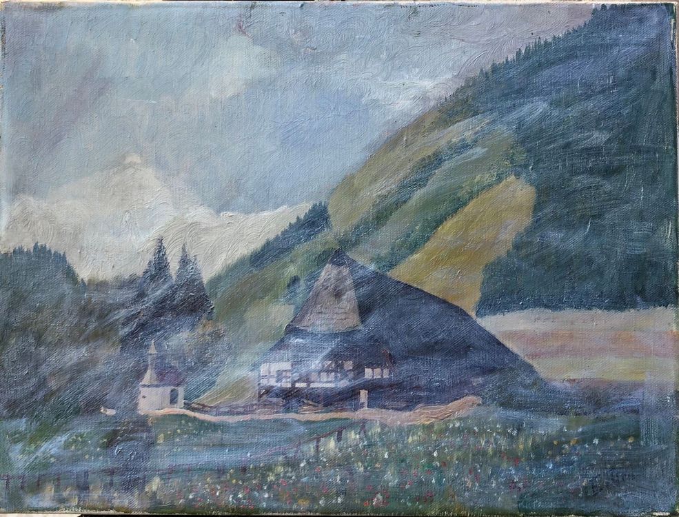 Top Landschaft Gemälde unleserlich Sign. | Kaufen auf Ricardo