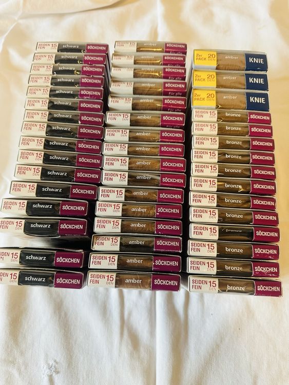 Söckchen Seiden fein transparent 47 Stöcken (Neu (gemäss Beschreibung ...