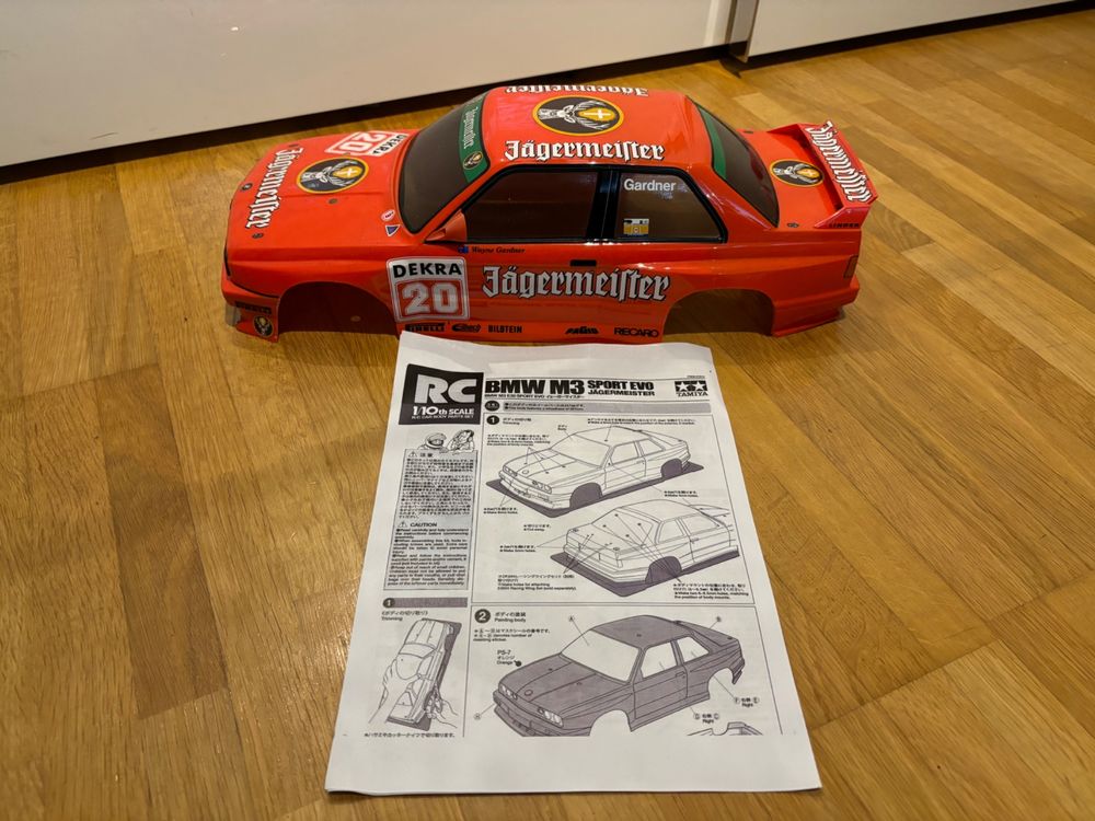 1:10 Tamiya Karosserie BMW M3 E30 Sport Evo Jägermeister (Gebraucht) in ...