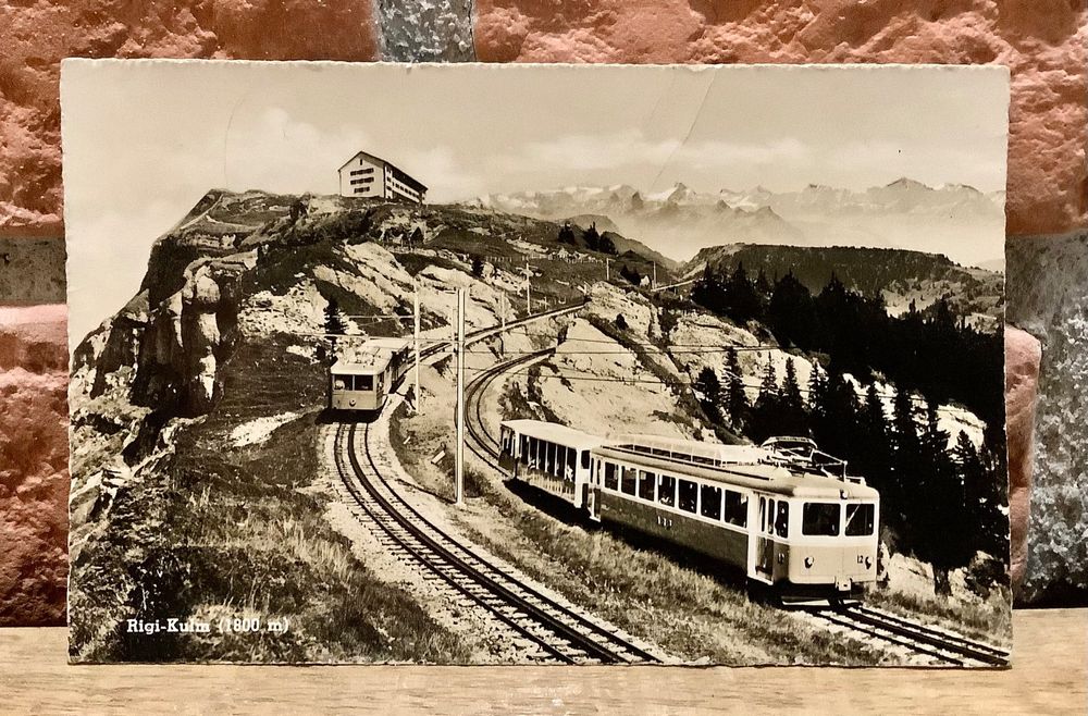 Alte Foto AK - Rigi Kulm - Zahnradbahn (Gebraucht) in Root für CHF 1 – mit Lieferung auf Ricardo ...