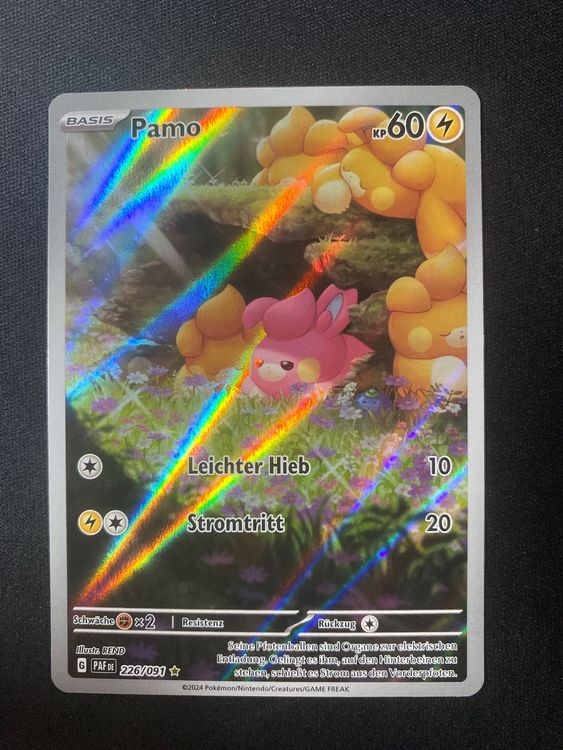 Shiny Pamo 226 - Pawmi - Illustr. Rare - Paldean Fates - EN (Neu ...