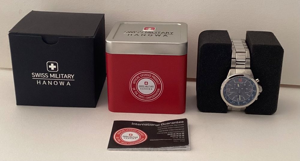 Swiss Military HANOWA Quartz Armbanduhr mit original Box (Gebraucht) in ...