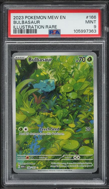 🌱 Bulbasaur IR #166 – Illustration Rare – PSA 9 🌿 (Gebraucht) in ...