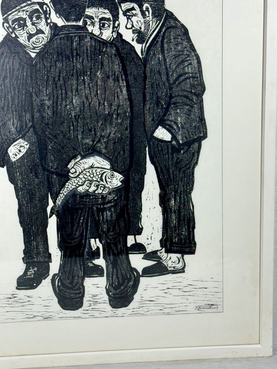 Paul Franken (1921-2003) Grosses Holzschnitt Handsigniert/Nr (Gebraucht ...