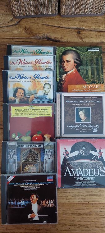 9 Klassische Musik CDs Mozart Vivaldi Strauss uvm. (Gebraucht) in Jona ...