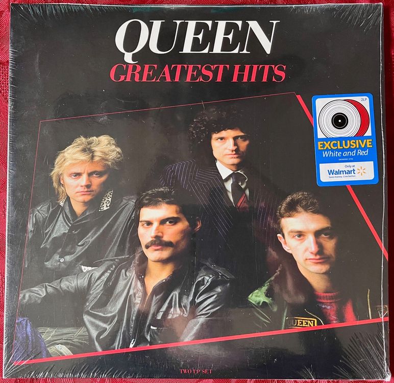 Queen Greatest Hits Walmart 2 LP set White Red vinyl sealed (Neu und ...