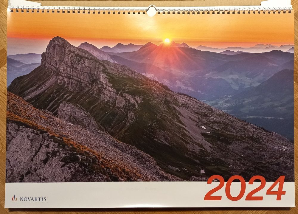 Schöner Novartis Wandkalender 2024 Sammlerstück (Neu und ...