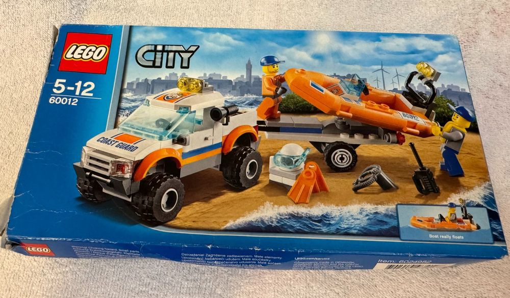 60012 LEGO CITY Küstenwachenfahrzeug mit Schlauchboot (Gebraucht) in ...
