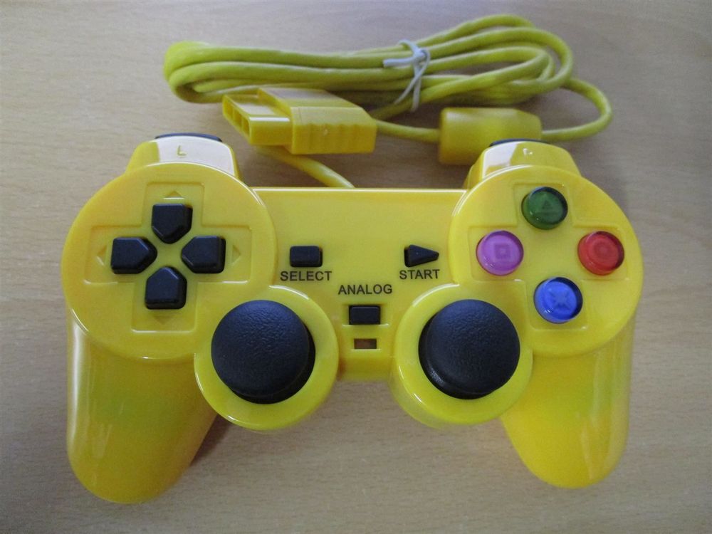 Playstation 2 Controller gelb / yellow (Neu (gemäss Beschreibung)) in ...